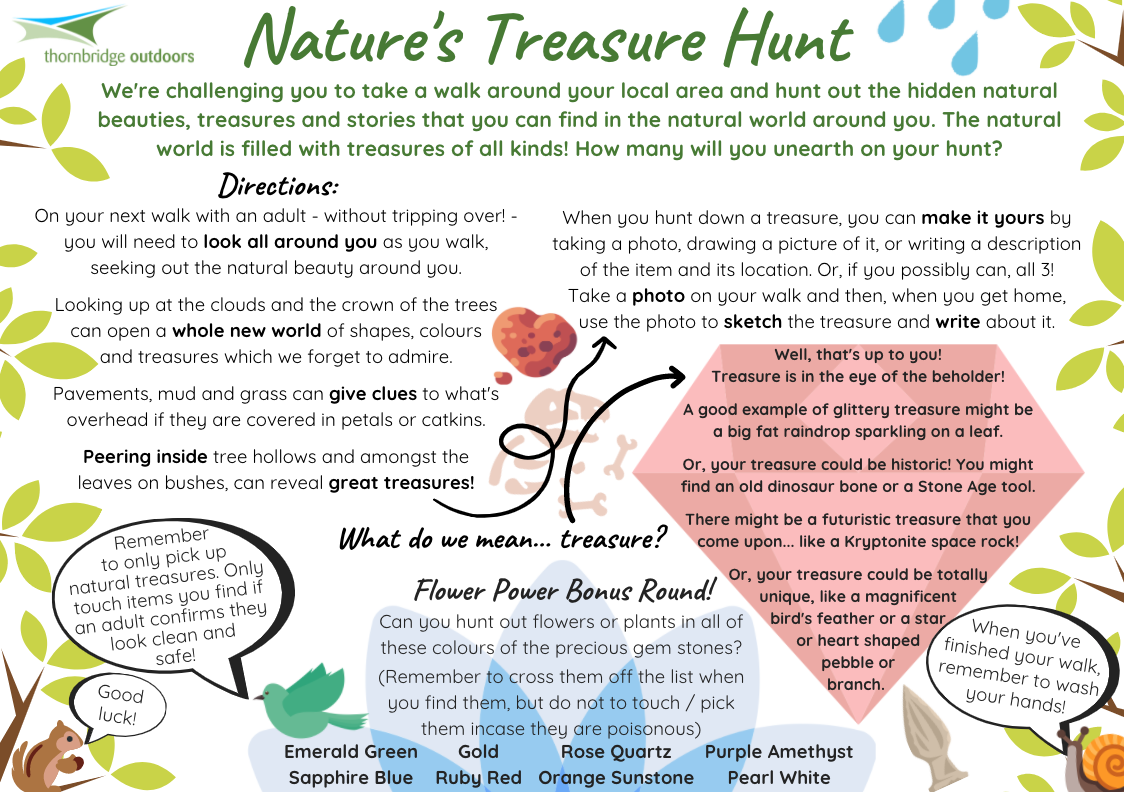 Activity 15 - Nature's Treasure Hunt - Thornbridge Outdoors
